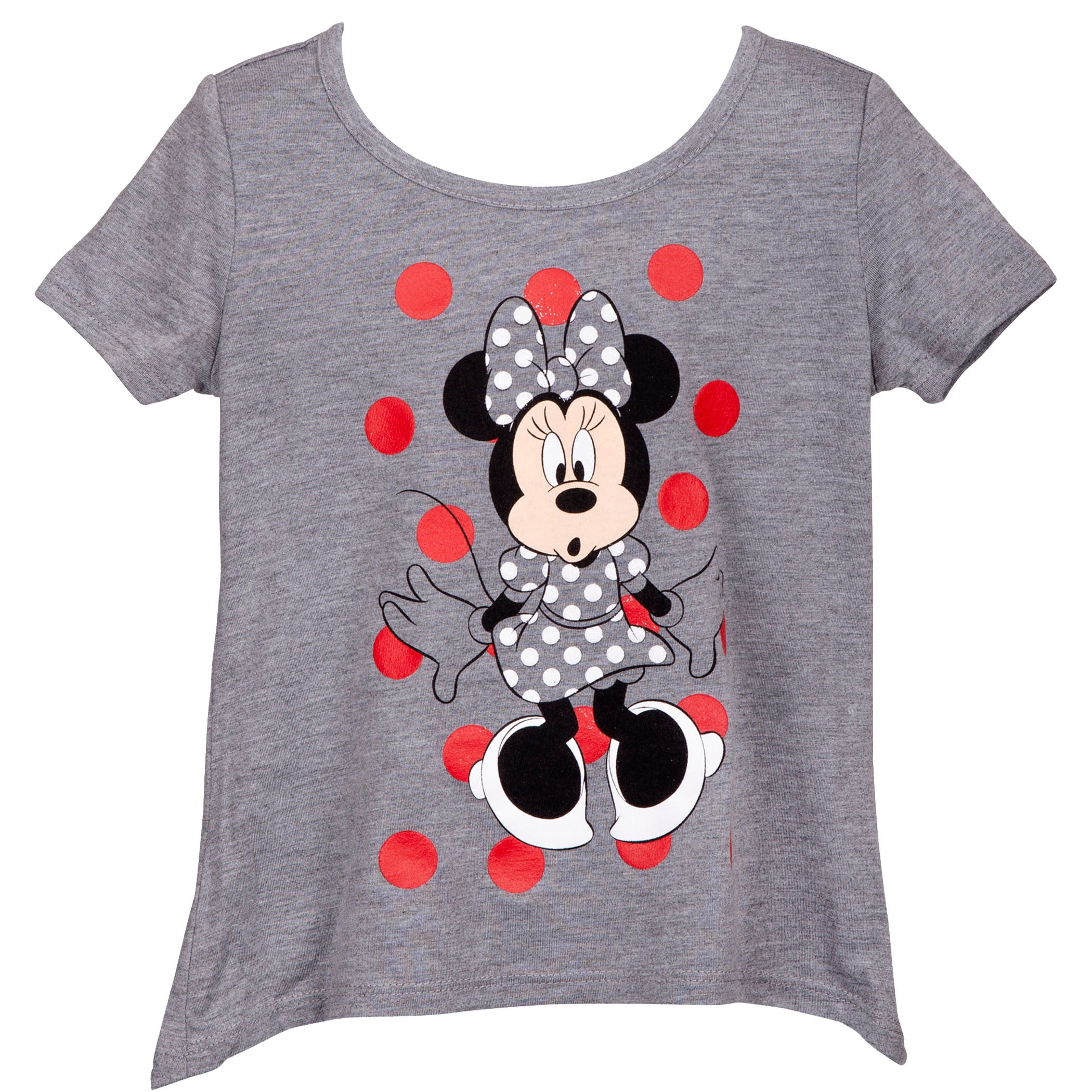 Disney Minnie Mouse Grey Youth T-Shirt-4 - Walmart.com
