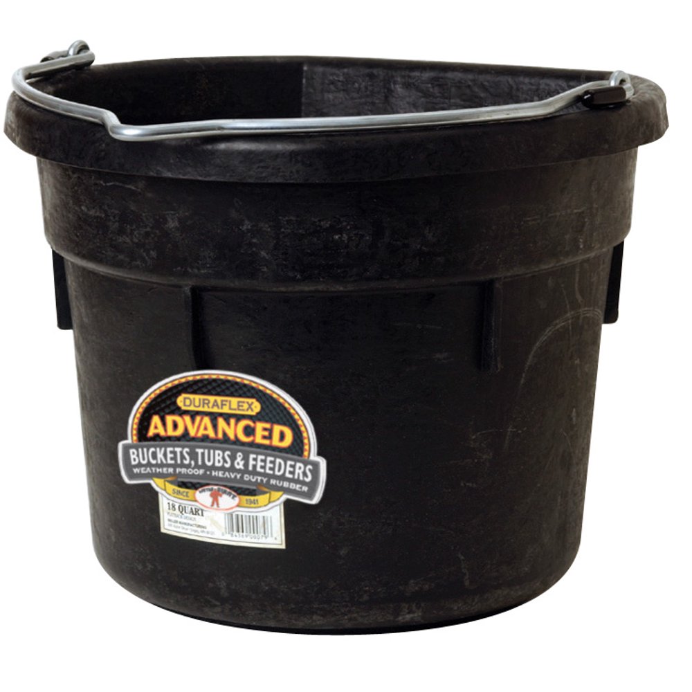 Miller Manufacturing 18qt Flat Back Bucket - Walmart.com - Walmart.com