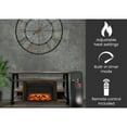 Hanover 32-In. Industrial Chic Electric Fireplace Heater with Enhanced ...
