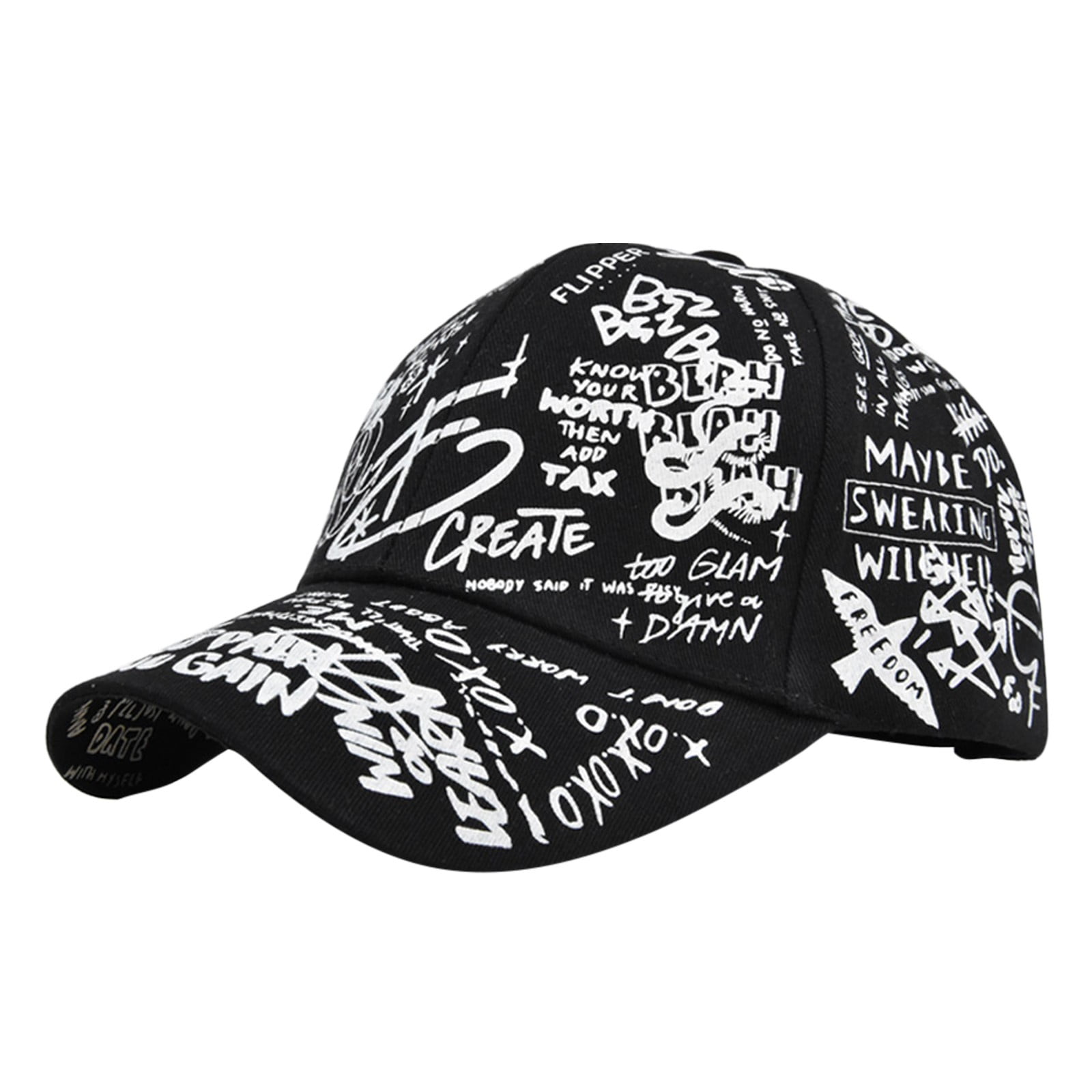 fvwitlyh Bank Visor Men And Women Casual Regular Youth Retro Letters ...