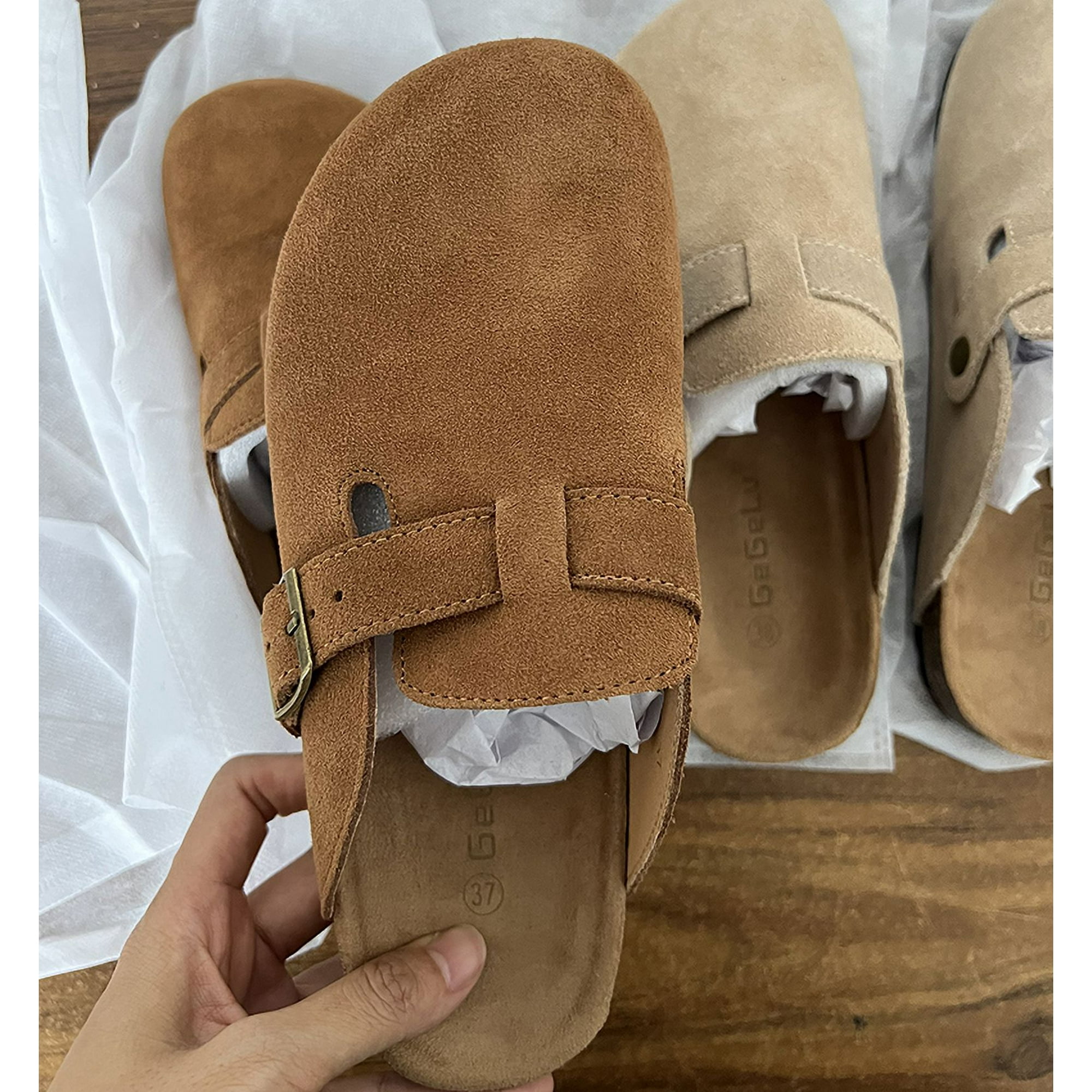 Click here for Allyouwant21 2024 Women‘s Closed Toe Sandals Cow S... prices