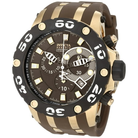 Invicta Men's 0916 Subaqua Reserve Chronograph Brown Dial Brown ...