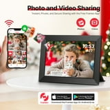 Frameo WiFi Digital Picture Frame, TEMASH 10.1" Digital Photo Frame 32G ...