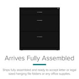 Space Solutions 30" Wide 3 Drawer Lateral File Cabinet for Home or ...