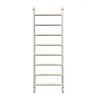 DecMode 18" x 73" Brown Wood Handmade Two-Toned Slanted Ladder with ...