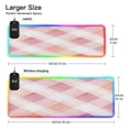 Large RGB Wireless Charging Mouse Pad Watercolor Gingham Breeze14 LED ...