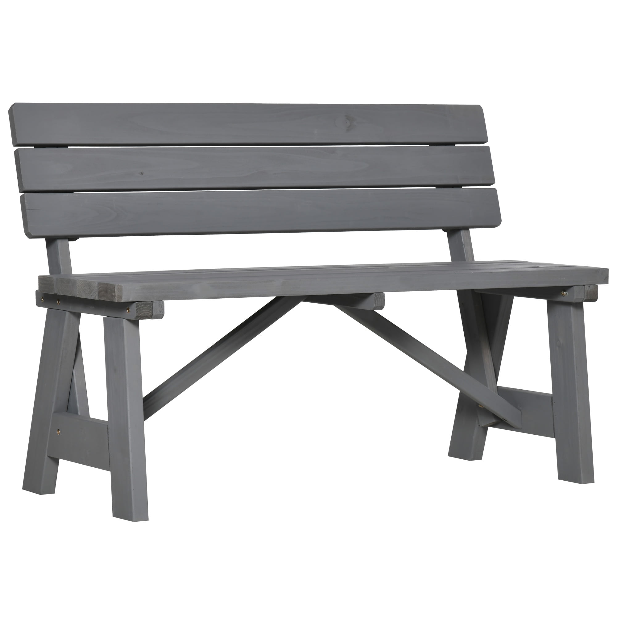 Click here for Outsunny Wooden Garden Bench For Outdoor  2-Person... prices