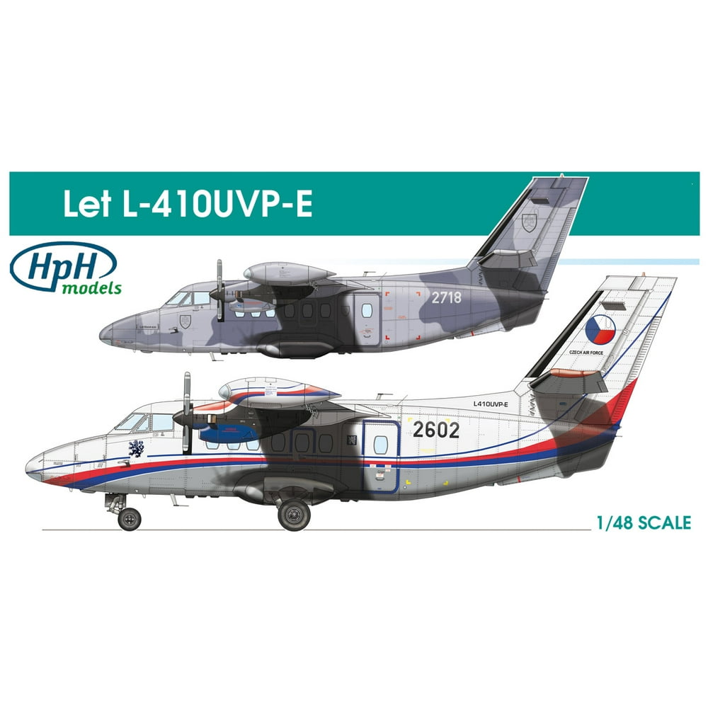 HPH Model 1:48 LET L-410 UVP-E TurboLet- Multimedia Model Kit #48016R ...