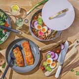 Free Shipping! Beautiful 12pc Ceramic Cookware Set Lavender by Drew ...