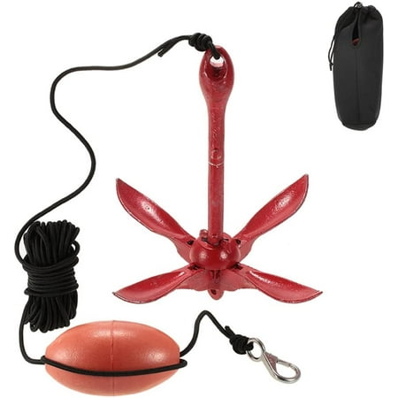 Kayak Accessories, 1.5kg/3.3lbs Folding Anchor Rigging System Kit Set ...