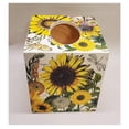 Handmade Decoupage Wood Tissue Box Cover, Sunflowers - Walmart.com