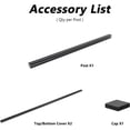 Mondaria 7.6 FT Aluminum Fence Posts for Fence Installation, In-ground ...