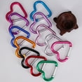 SIEYIO Heart Shaped Carabiner Clip Spring Snap Hook Backpack Clips ...