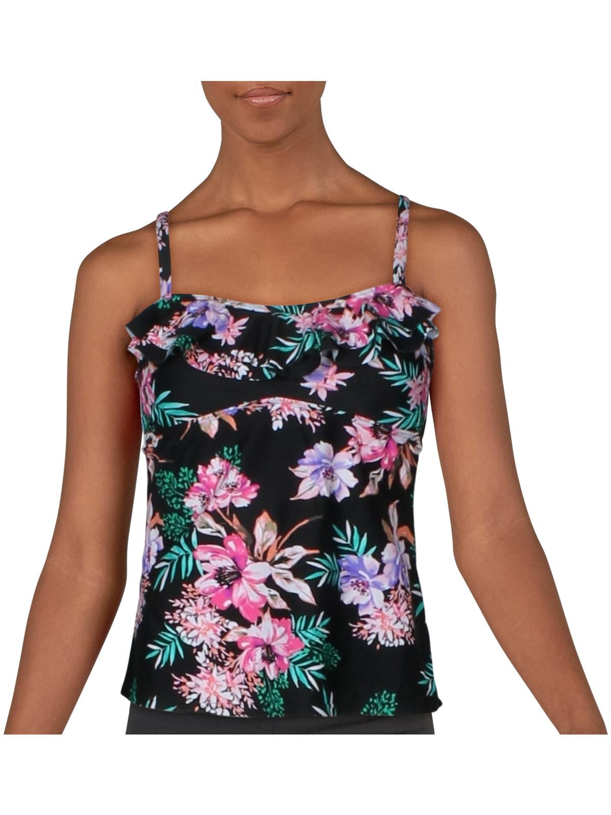 Island Escape Womens In Your Dreams Floral Tankini Swim Top Separates ...