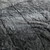 Wajade Queen Size Ombre Shaggy Comforter Set with Faux Fur and 2 Pillow ...