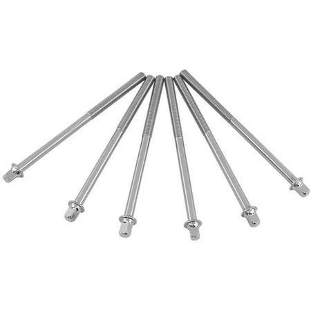 TESNN Drum Tension Rod - 6pcs Standard 4.3 Inch 110mm Bass Drum Key ...