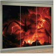 CEMETERY SCENE SETTER Backdrop Party Wall Decoration Halloween Haunted ...