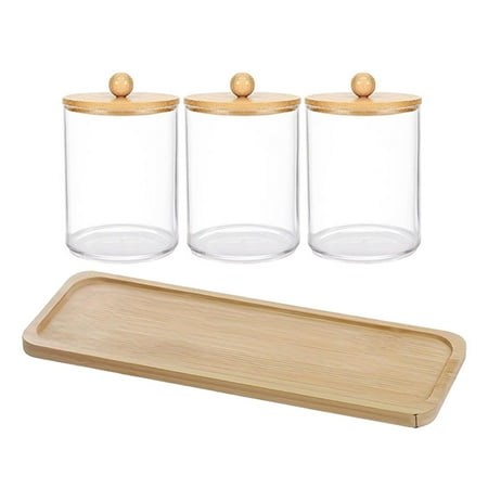 GROWTH TANK Cotton Swab Storage Box Candy Jar Smooth Surface Durable ...