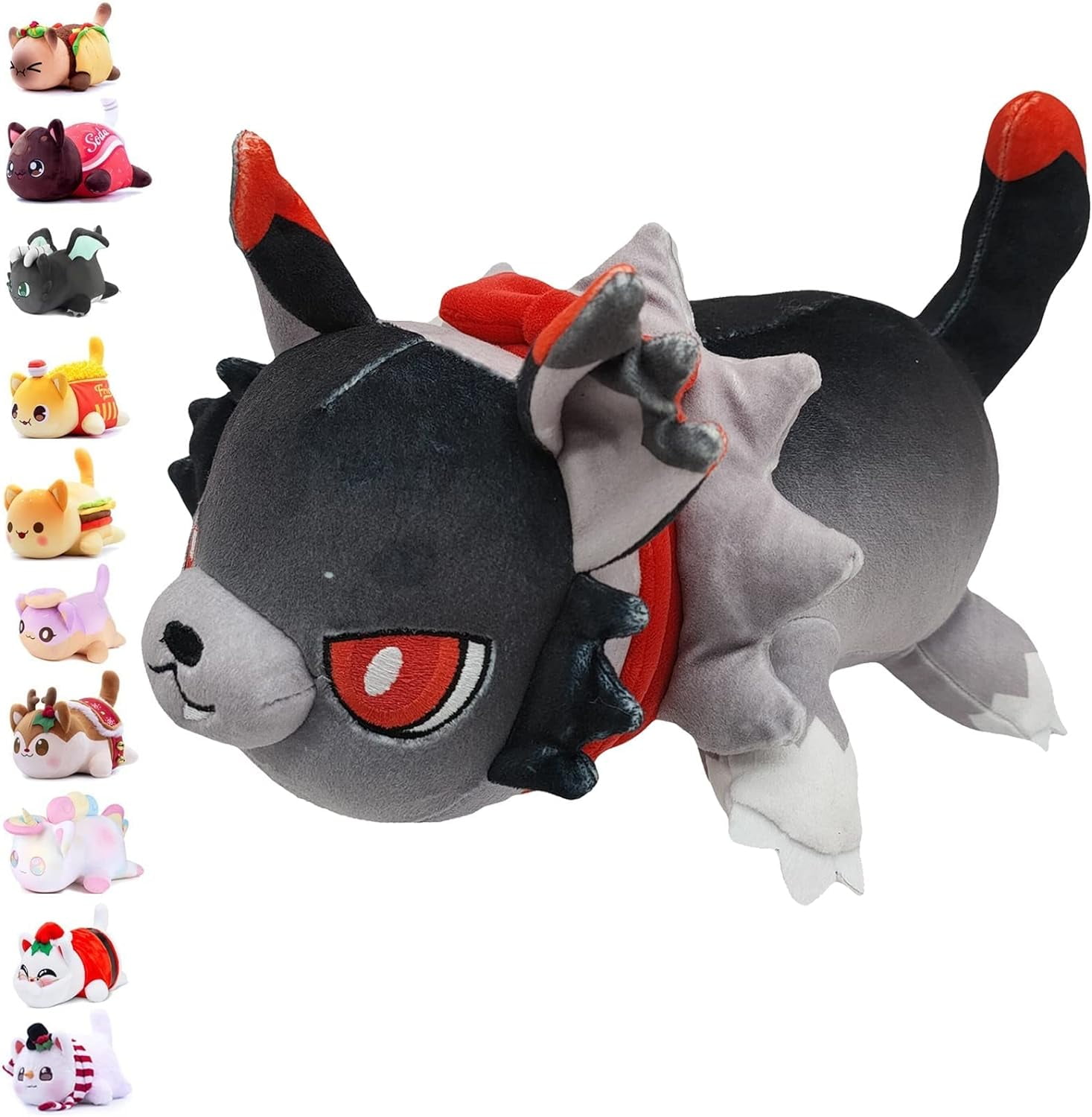 Aphmau meemeow Plushie cat， Plush Food Styling Meow, Donut/Werewolf ...