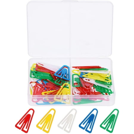 Tupalizy 50 Pack Assorted Colored Small Creative Plastic Triangle Paper ...
