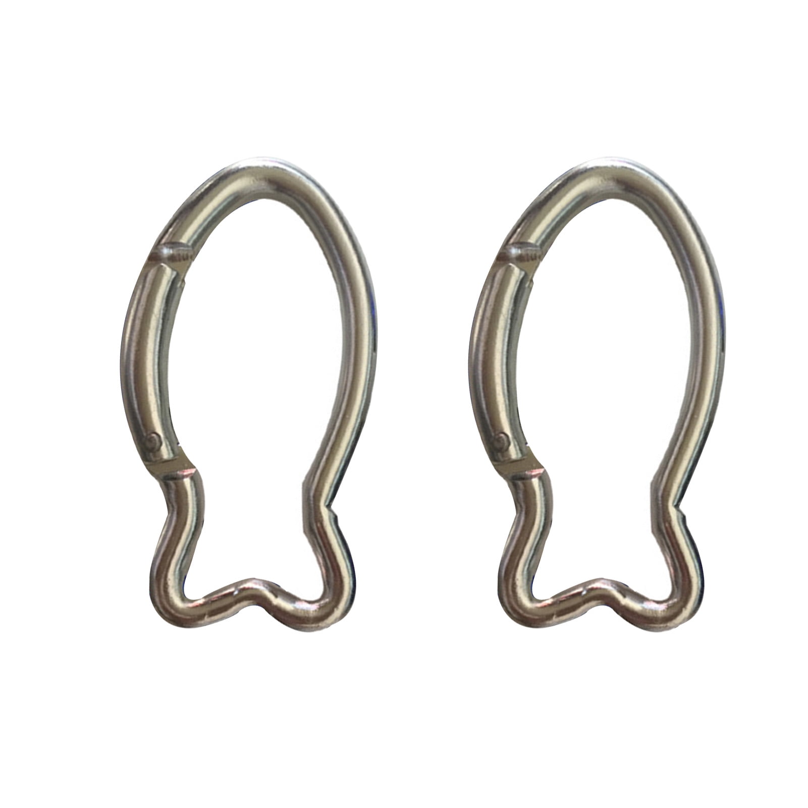 2Pcs Fish-Shaped Aluminum Alloy Carabiner Outdoor Safety Fast Hanging ...