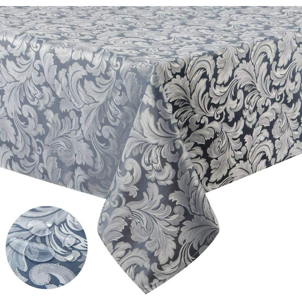 Tektrum 60 X 120 inch 60"X120" Rectangular Damask Jacquard Tablecloth ...