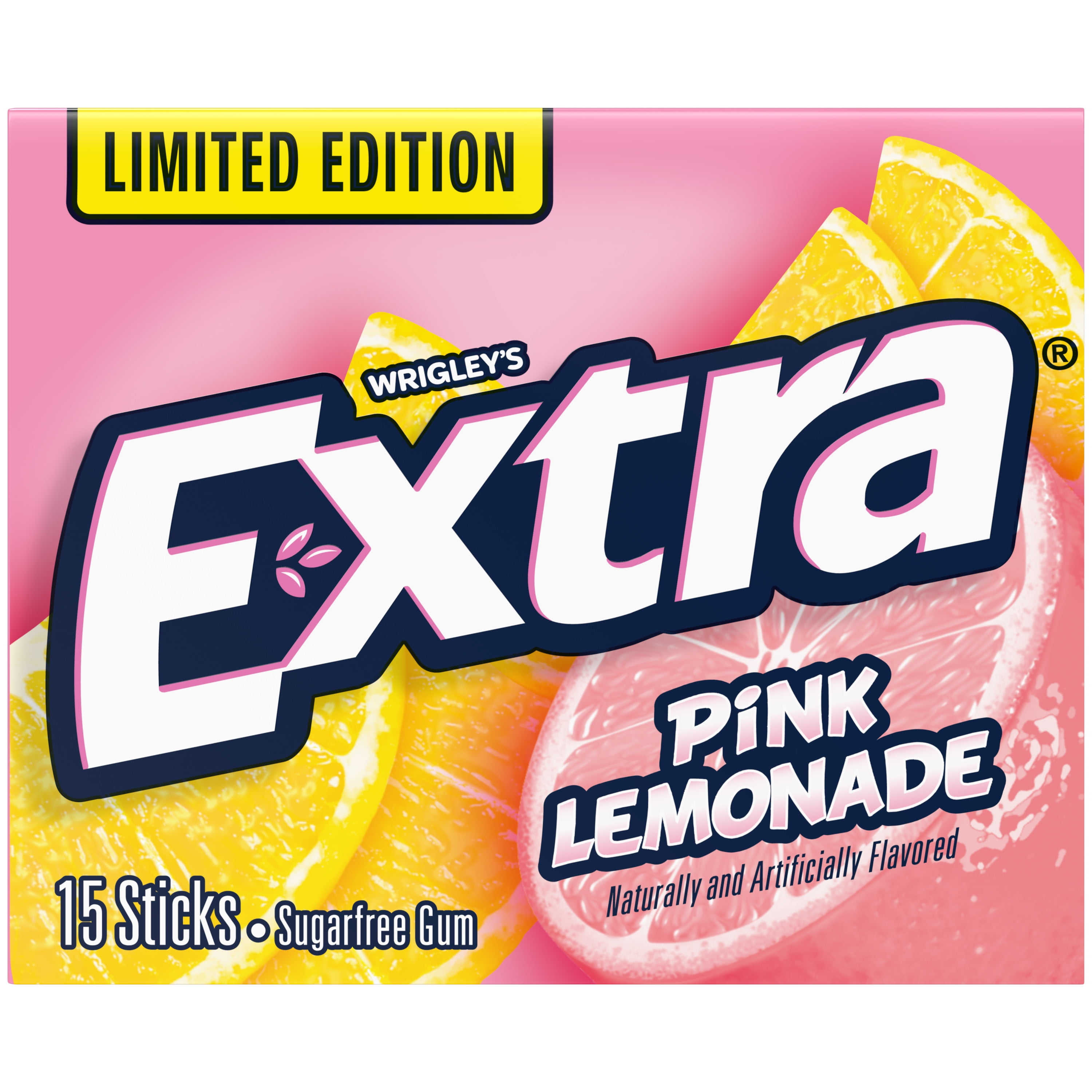 Extra Pink Lemonade Sugar Free Chewing Gum - 15 Sticks - Walmart.com