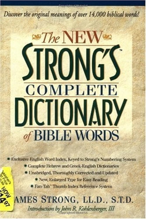 Pre-Owned The New Strong's Complete Dictionary of Bible Words ...