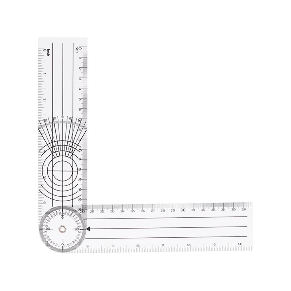 Tssuoun Goniometer Angle Ruler Measuring Tool Spinals Protractor ...