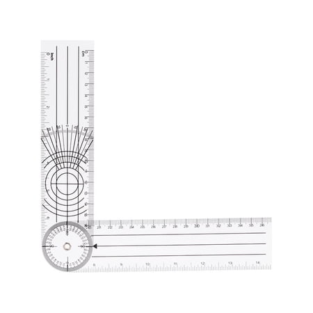 Goniometer Angle Medical Ruler Measuring Tool Spinals 360 Degree Angle ...