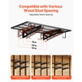 VEVOR 2-Tier Heavy Duty Wall Garage Shelving, 2 x 4 ft Steel Wall ...