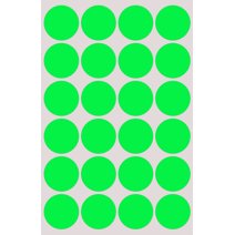 Royal Green 3 inch Color Code Labels 75MM (7.5CM) Black Dots Stickers ...