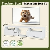 JOYSOURCE Freestanding Entertainment Center Wall Panel, Media Console ...