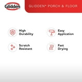 Glidden Porch & Floor 1 gal. Toasted Almond Satin Interior/Exterior ...