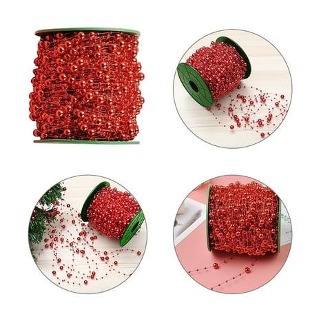 Xingzhi Christmas Tree Beads Garland Plastic Pearl Pearl strands chain ...