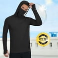 Axiiglly Black Fishing Shirts for Men UPF 50+ Sun Protection Long ...