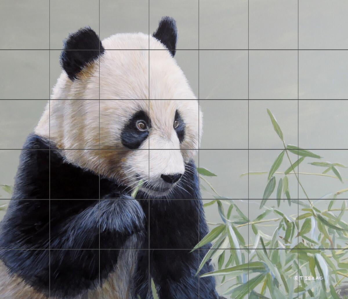 Tile Mural Kitchen Backsplash - Panda-TI - by Terry Isaac - Walmart.com