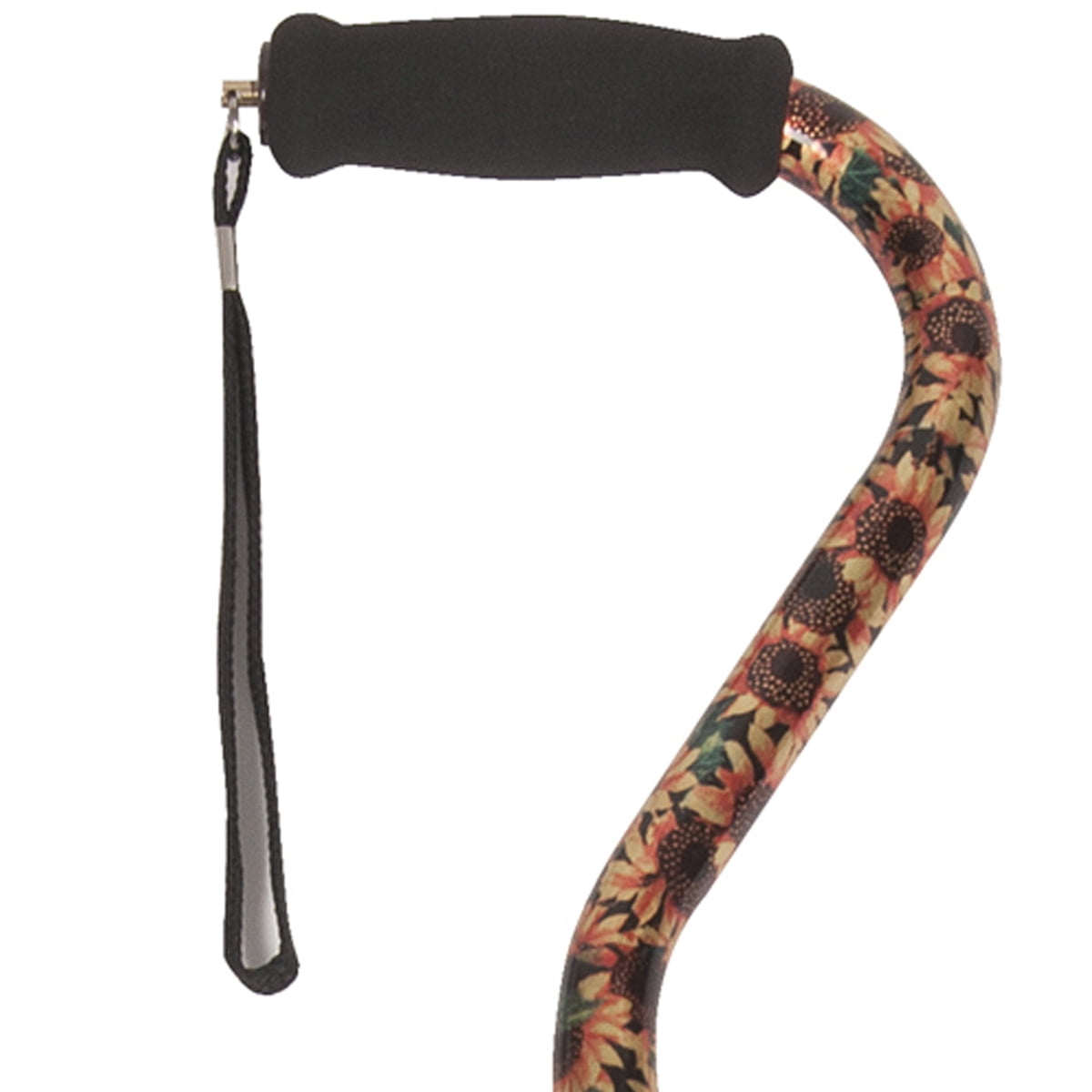 PCP Adjustable Cane, Designer Print, Offset Handle, Wrist Strap, Daisy ...