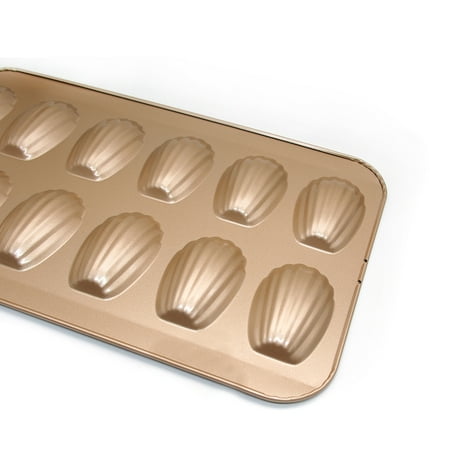 12-Cavity Stainless Steel Cake Mould Muffin Madeleine Baking Pan Tray ...