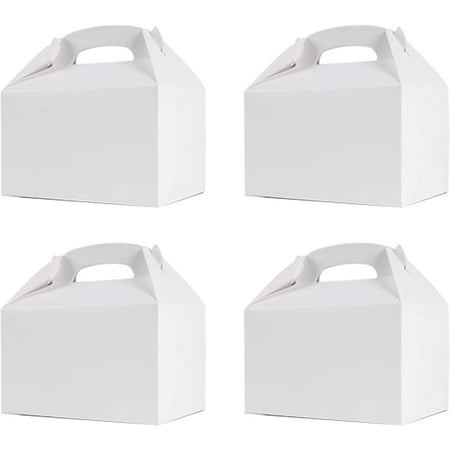 White Party Treat Box 24 Pcs WhiteBox DIY Perfect for Birthday Party ...
