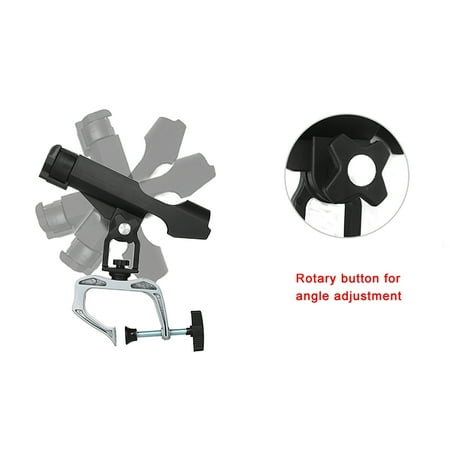 Adjustable Fishing Boat Rods Holder 360 Degree Fishing Pole Rod Racks ...