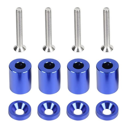 Wuyanis 4x Racing Aluminum Billet Hood Vent Spacers Riser Kit for Car ...