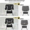Anbte Extra Height & Width Portable Camping Chair, 400LBS Capacity ...