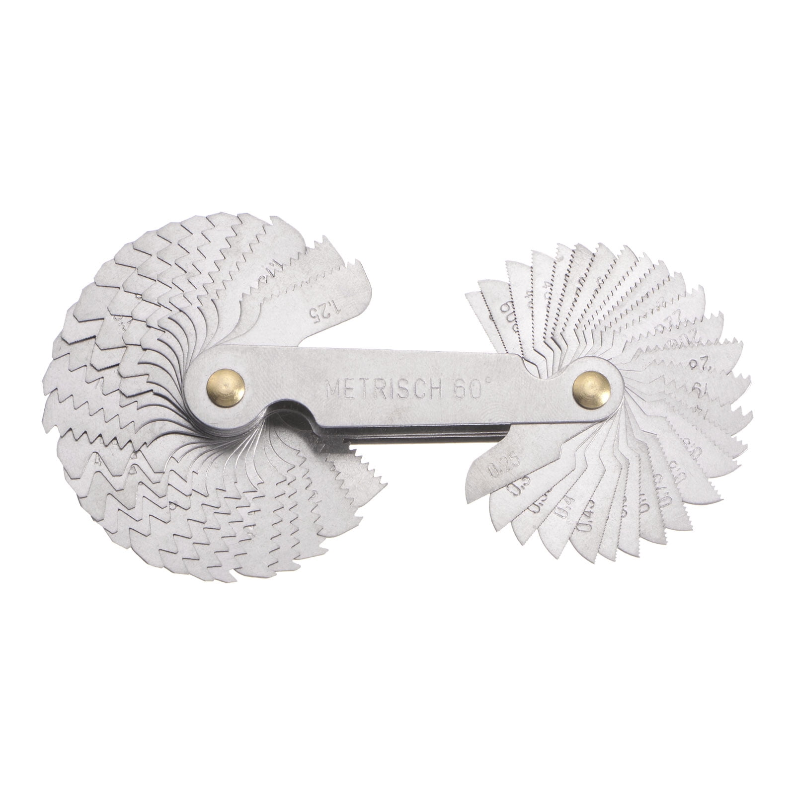 Uxcell Metric British Whitworth US Screw Thread Pitch Gauge Tool Pitch ...