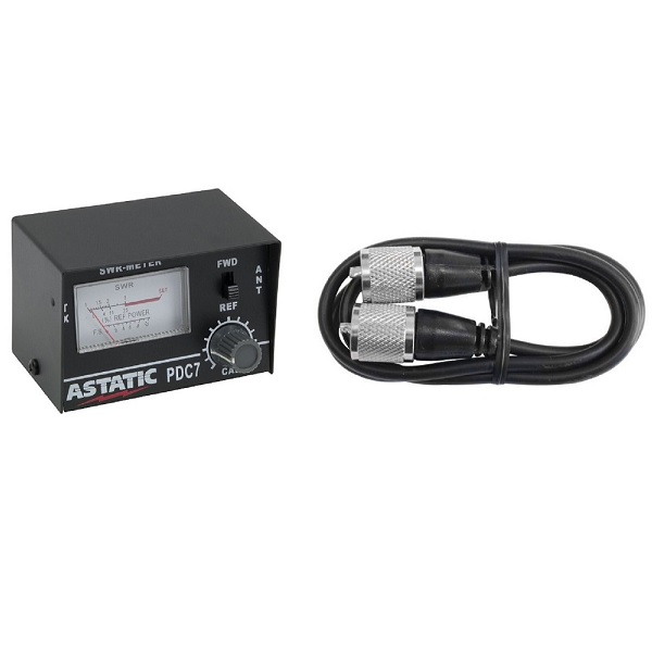 ASTATIC PDC7 SWR CB RADIO TEST METER WITH 3' JUMPER CABLE - Walmart.com