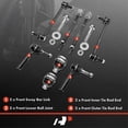 A-Premium 8Pcs Front Suspension Kit Inner Outer Tie Rod End Sway Bar ...