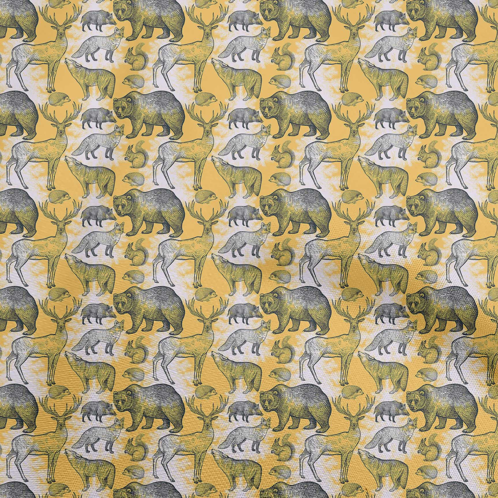 oneOone Viscose Chiffon Gamboge Yellow Fabric Wild Sewing Material ...