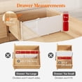 8" Tall 4 Pack Drawer Dividers, 35-56.5cm/13.8-22.2" Expandable Drawer ...