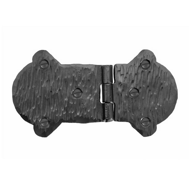 2 Pack 5.5 inch Decorative Hinges Black Wrought Iron Hinges Decorative ...