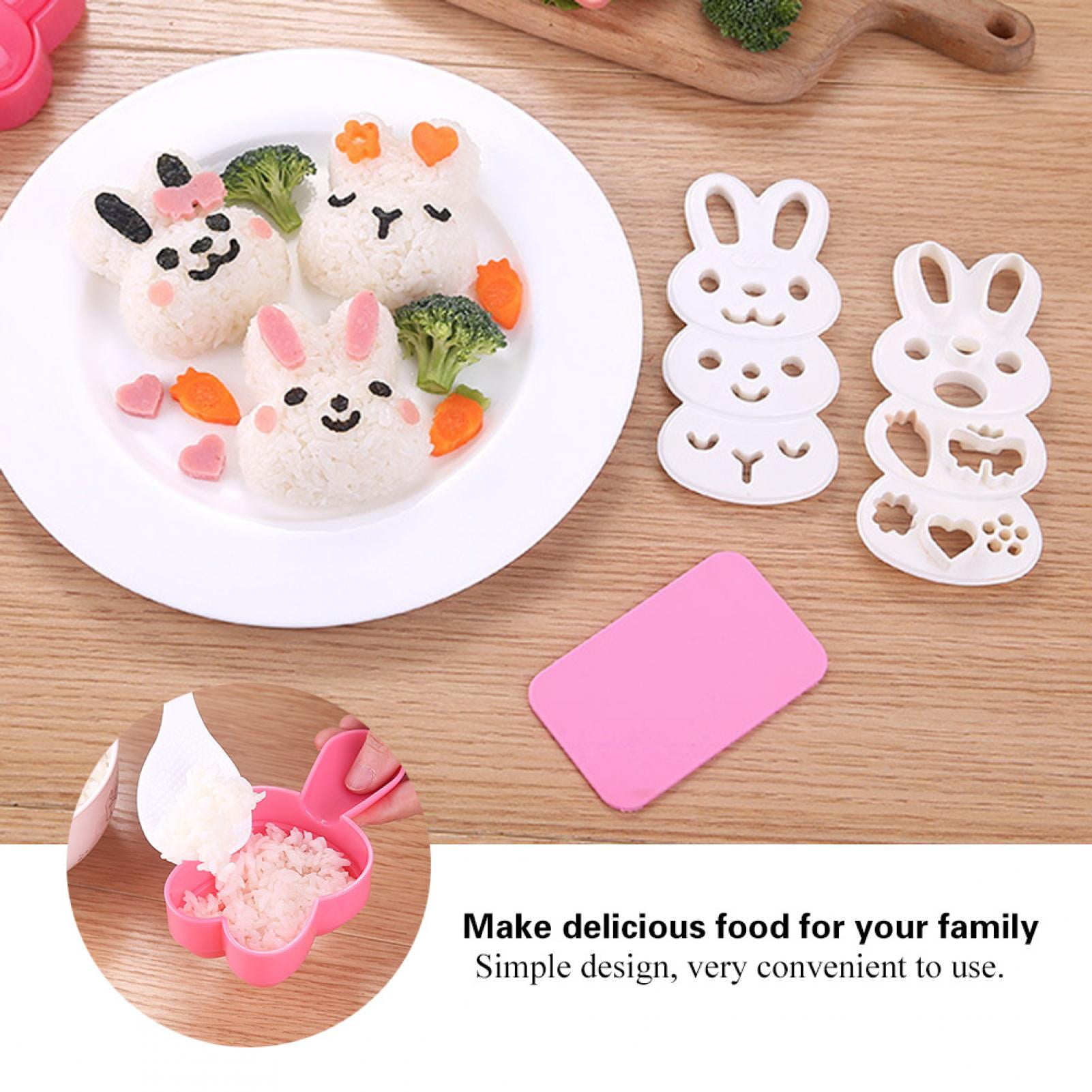Mold Making Kit,DIY Bunny Shape Food-Grade PP Material Sushi Rice Roll ...